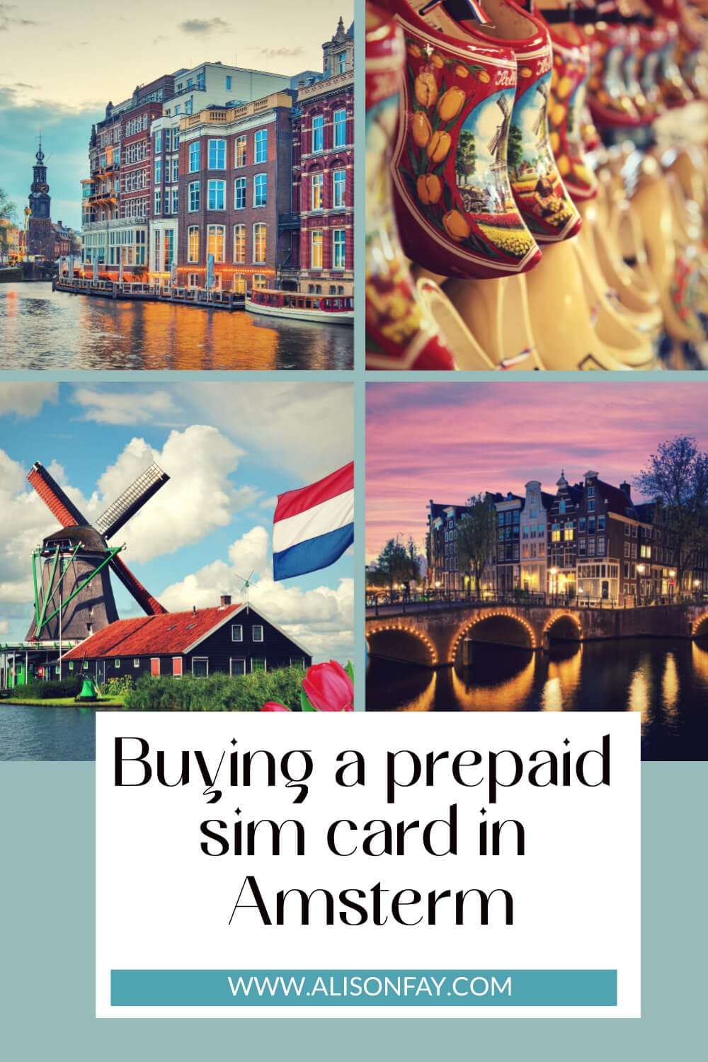 Buy a Prepaid Sim Card at Amsterdam Airport in The Netherlands - Alison Fay